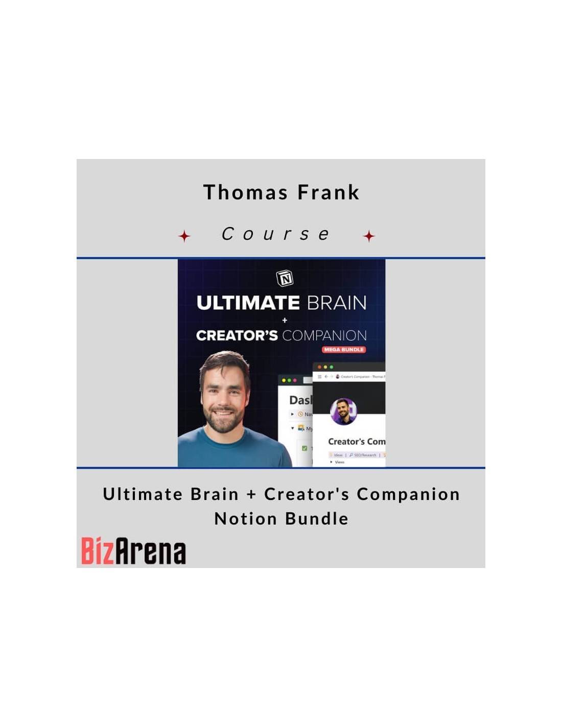 Thomas Frank Ultimate Brain Creator s Companion Notion Bundle